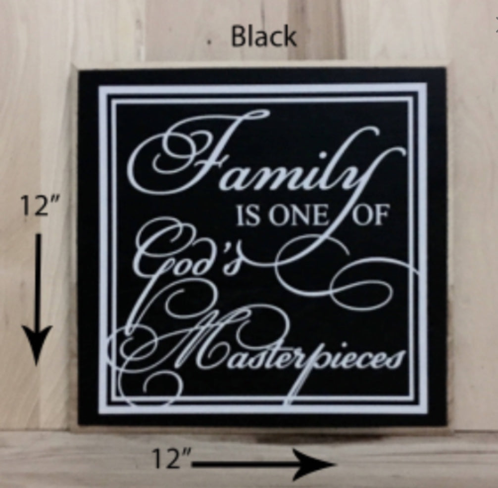 Family Wooden Sign, Religious Wood Sign, Family Sign – Crafting With My ...