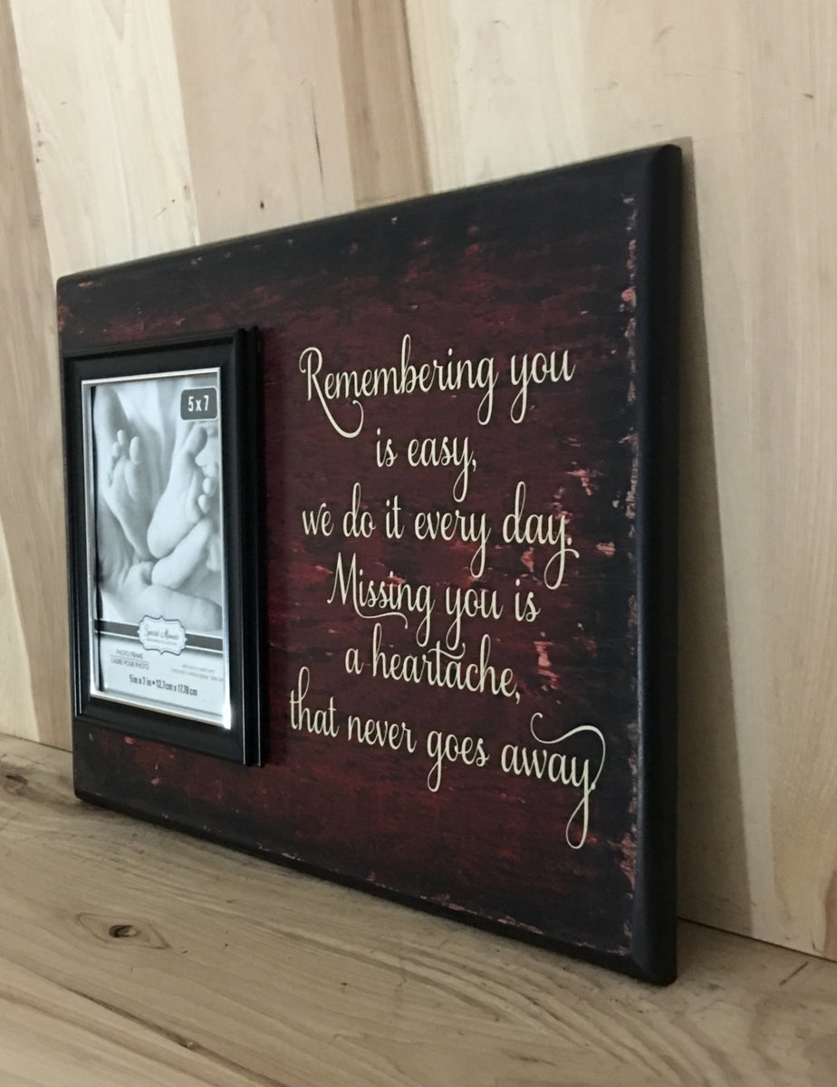 Remembering You Is Easy Wood Sign, Memorial Wood Sign – Crafting With ...