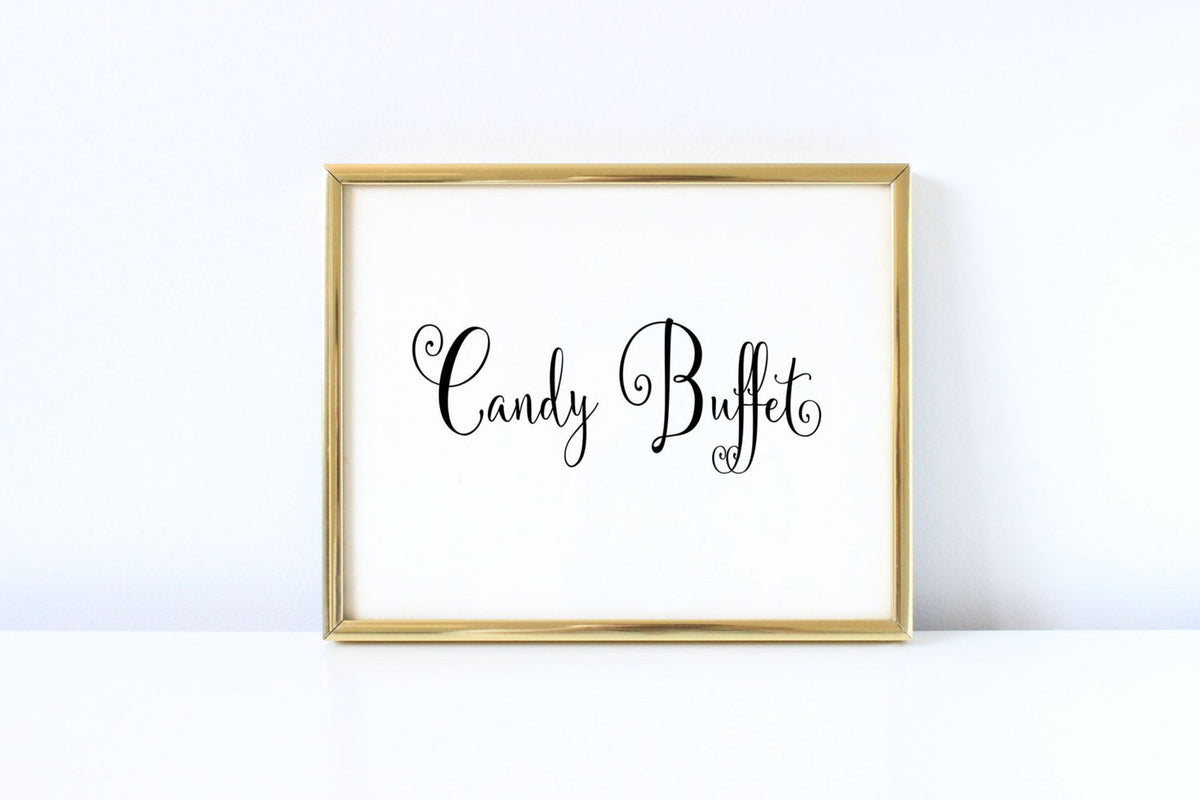Candy Buffet Wedding Sign, Wedding Sign For Candy Buffet – Crafting ...