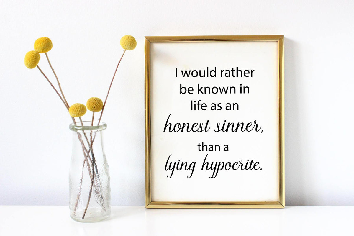 Honesty Art Print, Digital Download Motivational Wall Decor – Crafting ...
