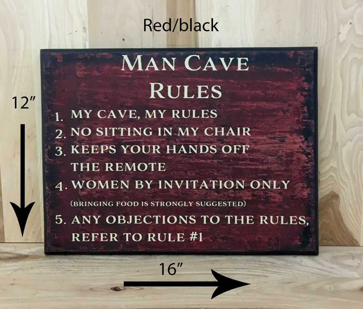 Man Cave Rules Wood Sign, Man Cave Decor, Wooden Sign – Crafting With ...