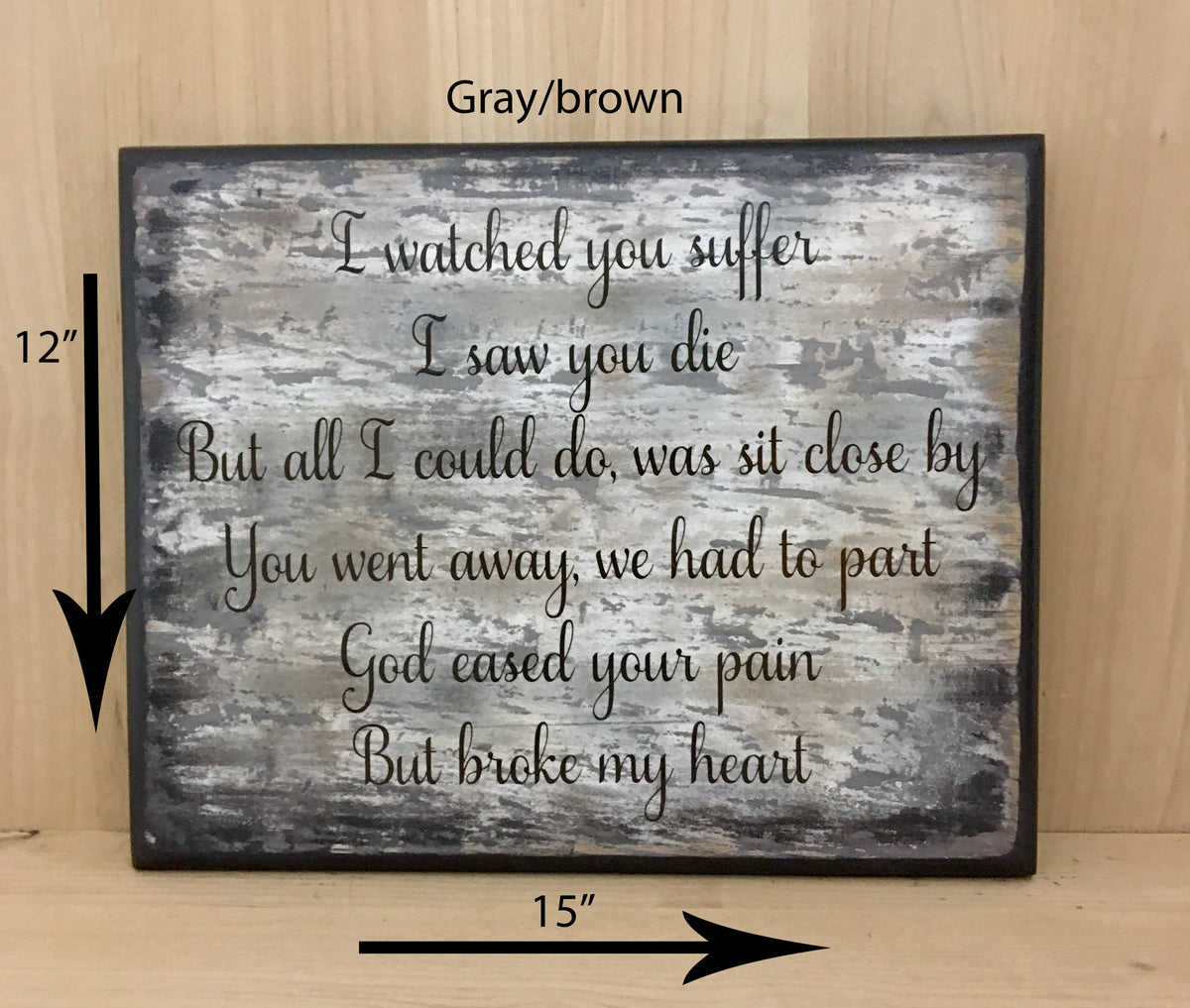 Memorial Wooden Sign, Memorial Wall Art Decor, Sympathy Gift – Crafting ...