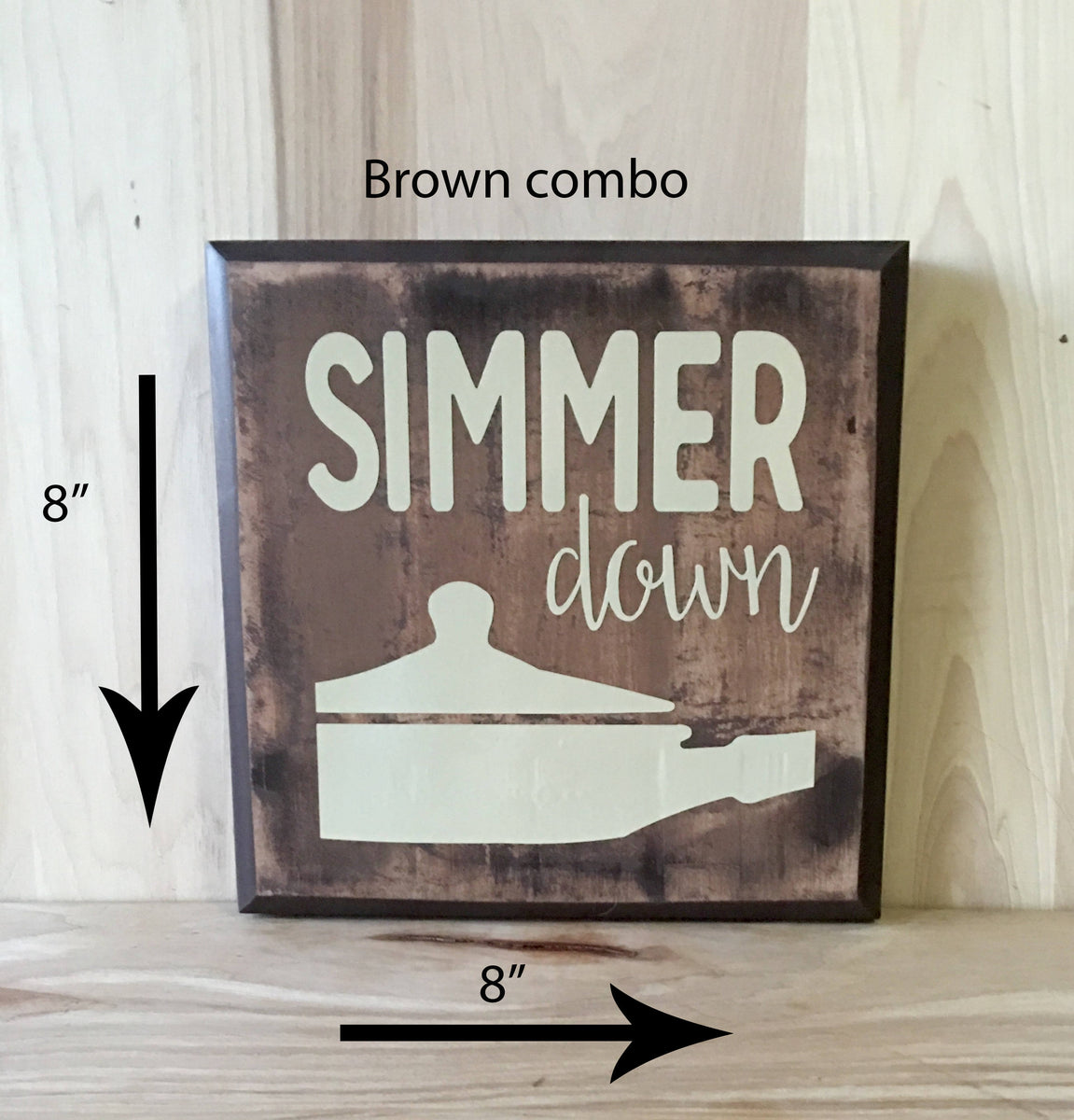 Kitchen Signs, Wooden Signs For Kitchen Decor, Simmer Down – Crafting ...