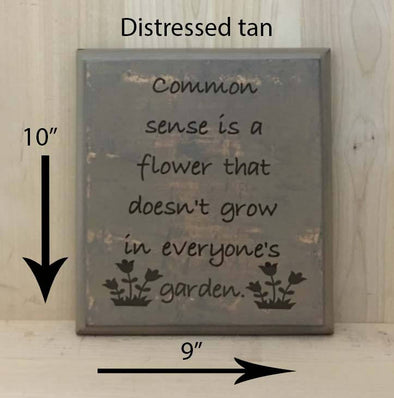 Common Sense Wood Sign, Funny Wood Sign, Wooden Sign – Crafting With My ...
