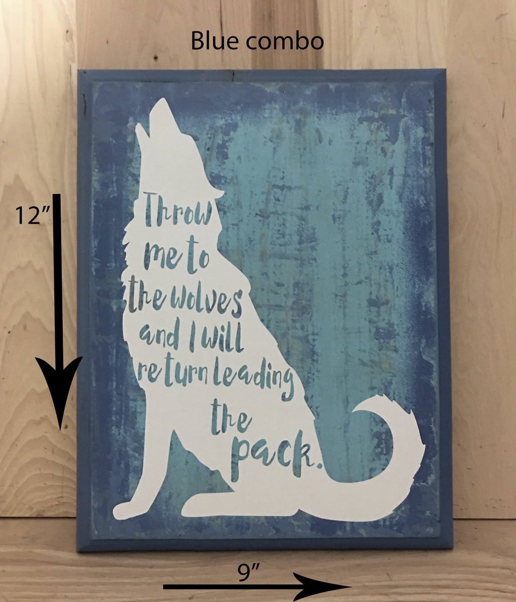 Wolf Wood Sign With Saying, Motivational Wooden Sign – Crafting With My ...