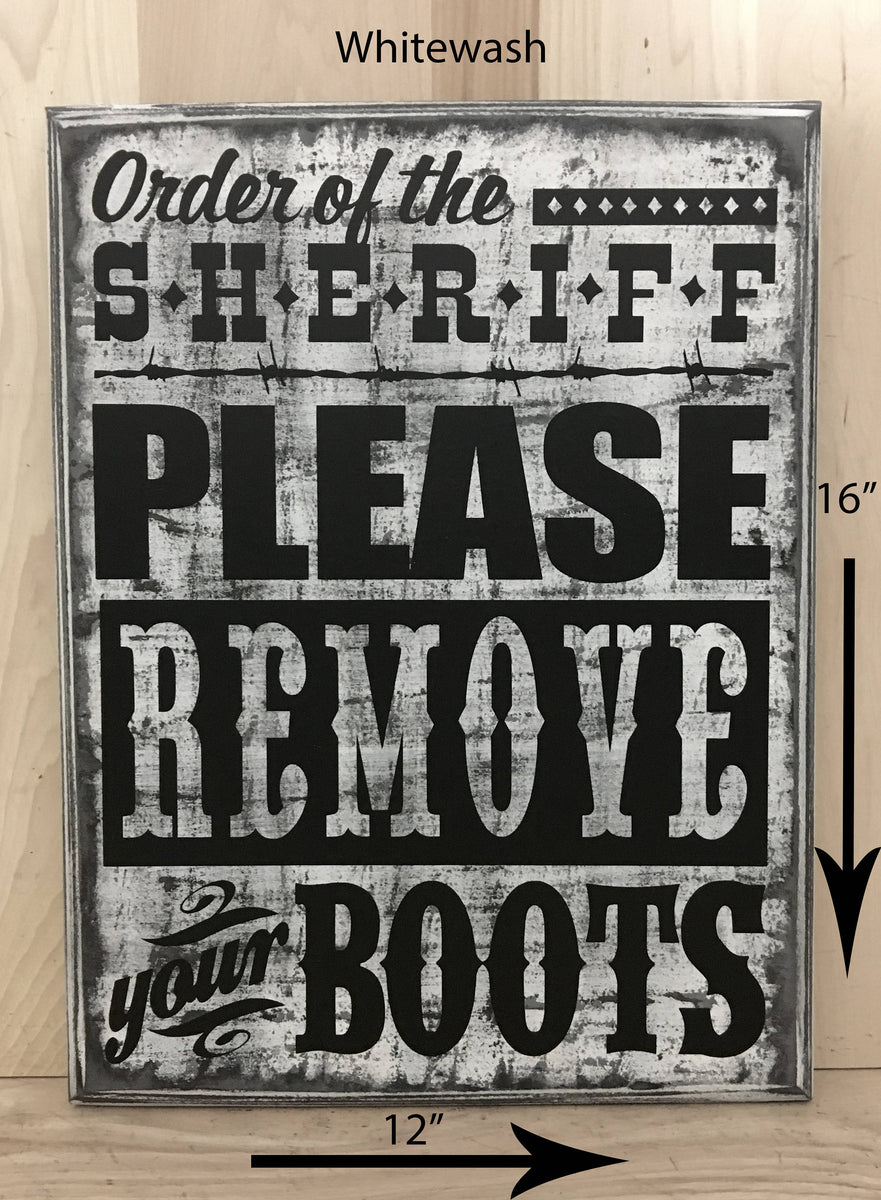 Western Wood Sign, Remove Your Boots Wooden Sign, Farmhouse Decor ...