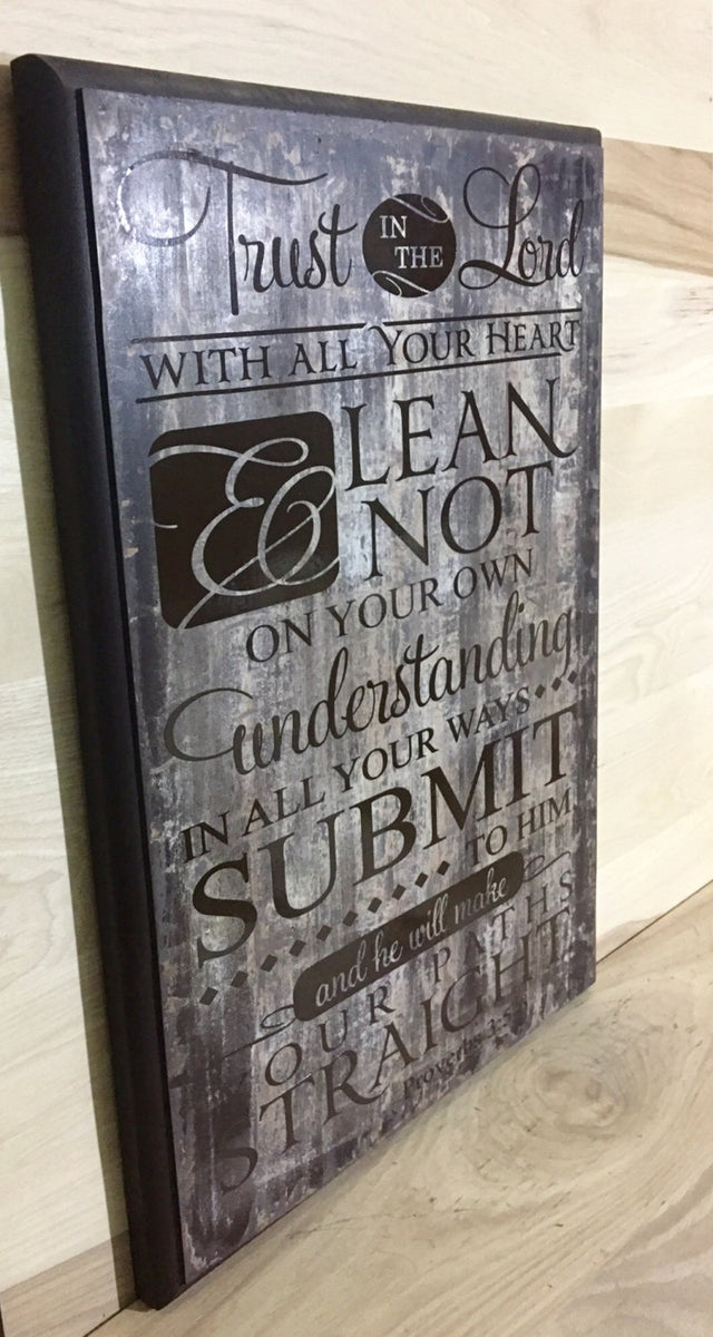 Trust In The Lord Wood Sign, Religious Wood Sign, Christian – Crafting ...