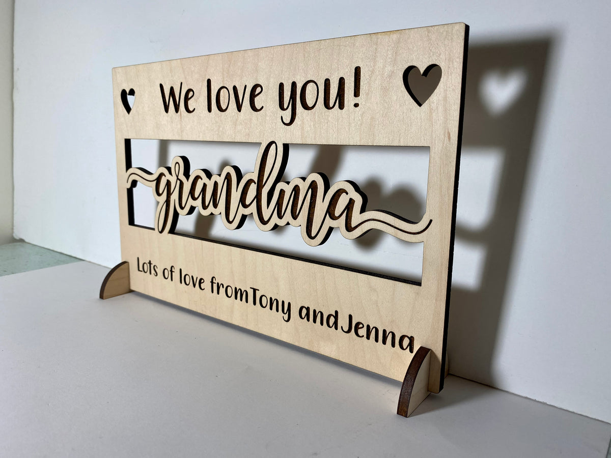 Personalized grandma sign, personalized wood sign, gift for grandma ...