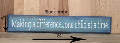 Making A Difference One Child At A Time, Teacher Gift – Crafting With ...